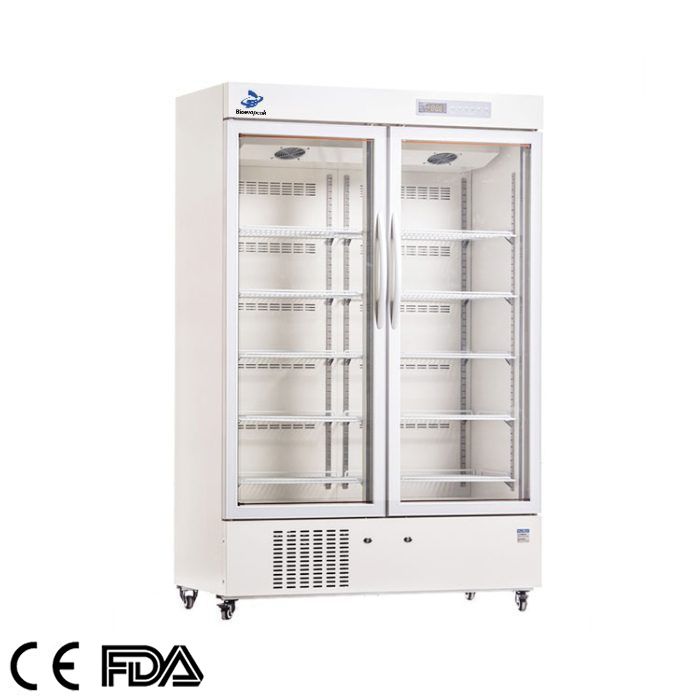 2-8 ℃ Double Door Pharmaceutical Refrigerator, PR5-1000 – Bioevopeak